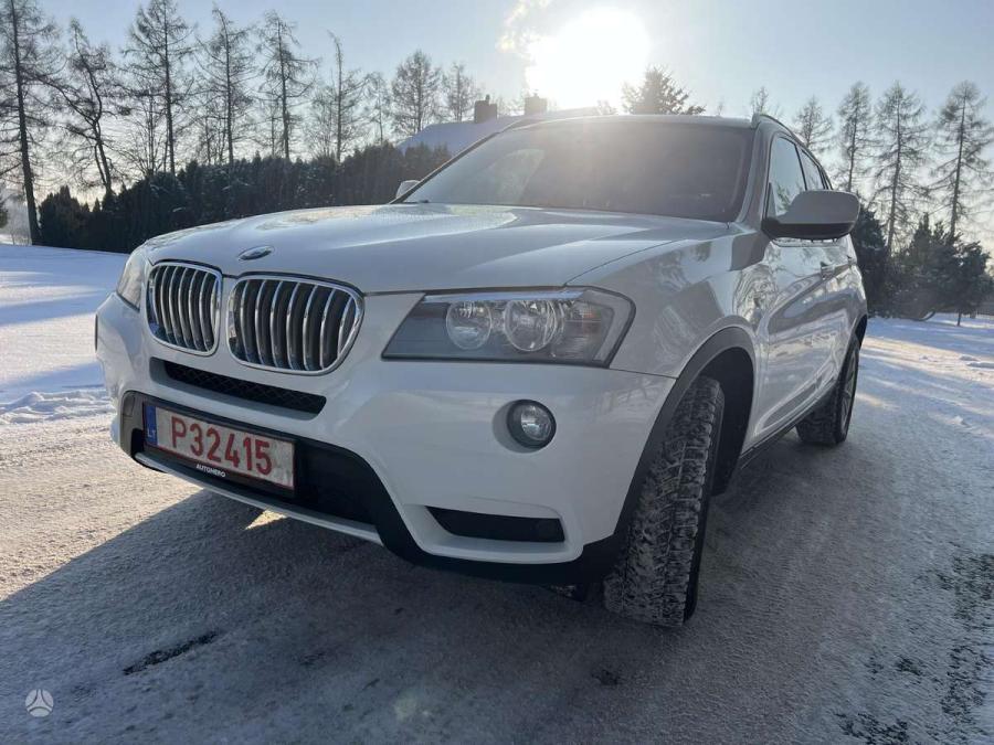 White BMW X3 2012 in Marijampole, with an engine capacity of 2.00 L and mileage of 330 thousand km for 7950 €, photo 15 on AUTOMOTO.COM.LV