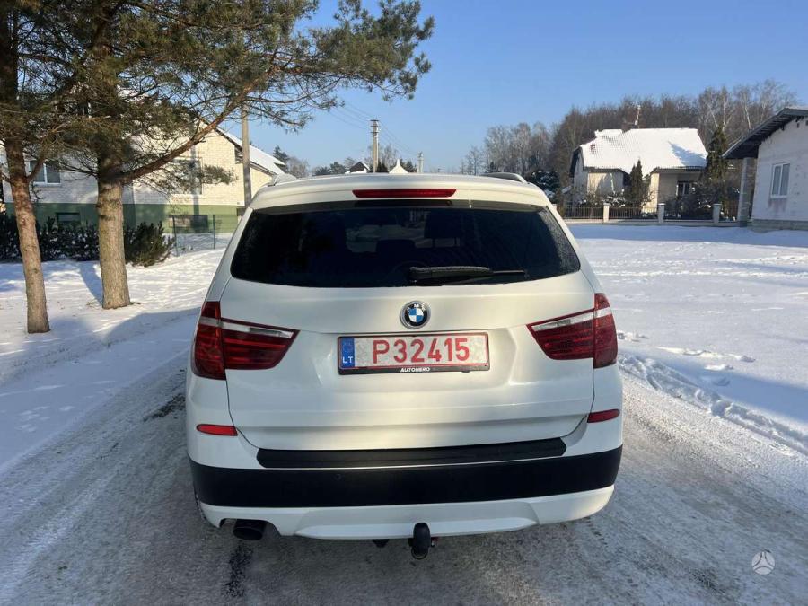 White BMW X3 2012 in Marijampole, with an engine capacity of 2.00 L and mileage of 330 thousand km for 7950 €, photo 21 on AUTOMOTO.COM.LV