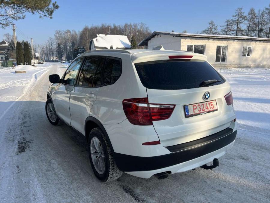 White BMW X3 2012 in Marijampole, with an engine capacity of 2.00 L and mileage of 330 thousand km for 7950 €, photo 22 on AUTOMOTO.COM.LV