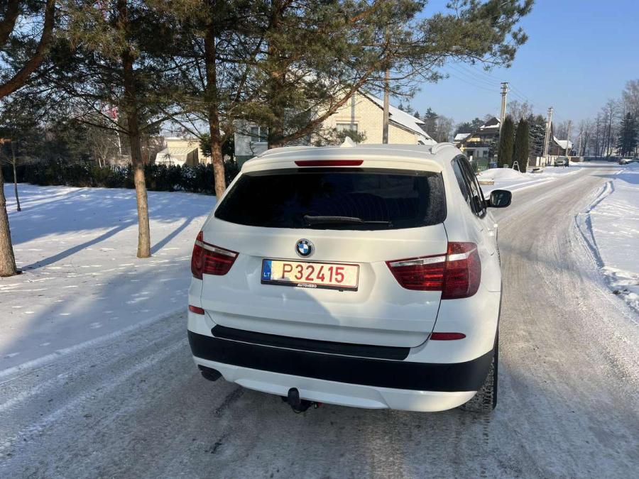 White BMW X3 2012 in Marijampole, with an engine capacity of 2.00 L and mileage of 330 thousand km for 7950 €, photo 23 on AUTOMOTO.COM.LV