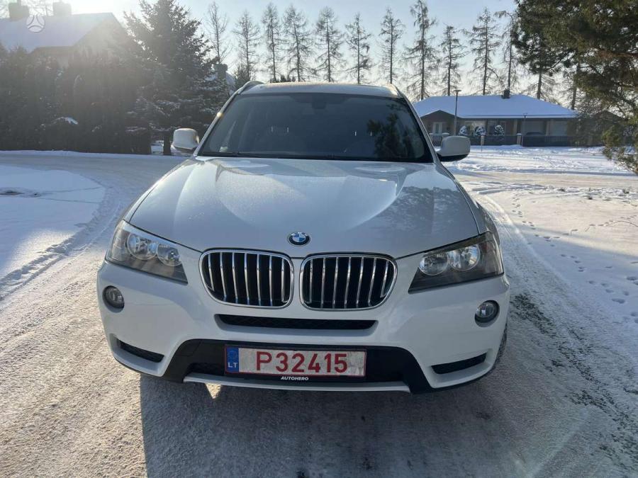 White BMW X3 2012 in Marijampole, with an engine capacity of 2.00 L and mileage of 330 thousand km for 7950 €, photo 26 on AUTOMOTO.COM.LV