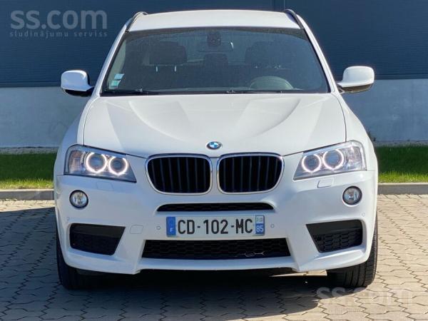 White BMW X3 2012 in Riga, with an engine capacity of 2.00 L and mileage of 0 thousand km for 12490 €, photo 4 on AUTOMOTO.COM.LV