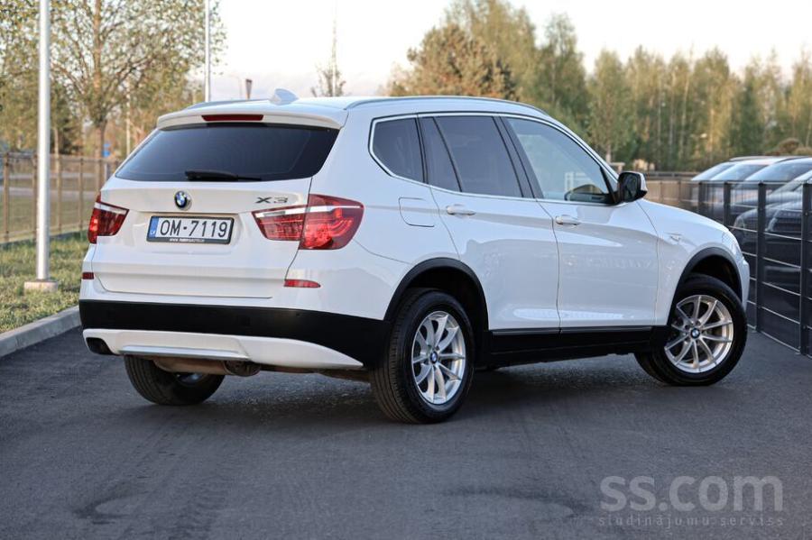 White BMW X3 2012 in Jelgava, with an engine capacity of 2.00 L and mileage of 0 thousand km for 10350 €, photo 5 on AUTOMOTO.COM.LV