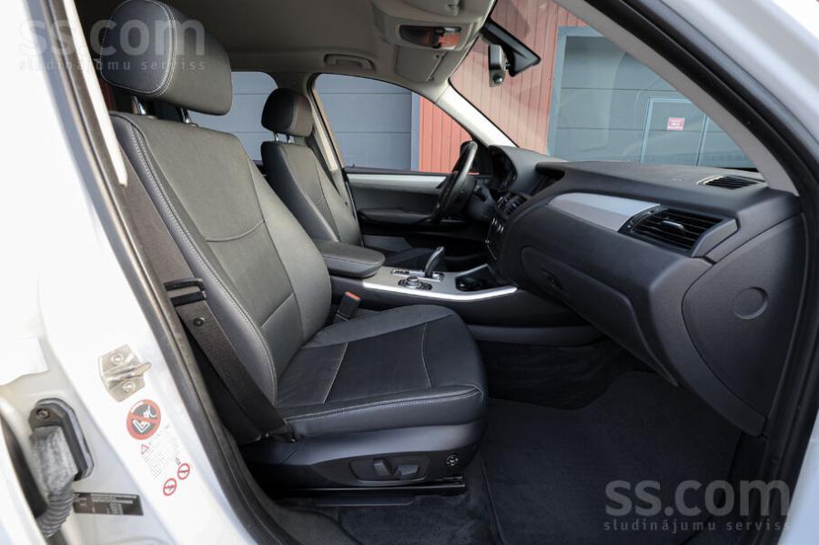 White BMW X3 2012 in Jelgava, with an engine capacity of 2.00 L and mileage of 0 thousand km for 10350 €, photo 12 on AUTOMOTO.COM.LV