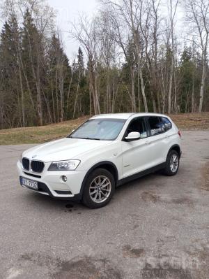 White BMW X3 2012 in Riga, with an engine capacity of 2.00 L and mileage of 0 thousand km for 8300 €, photo  on AUTOMOTO.COM.LV