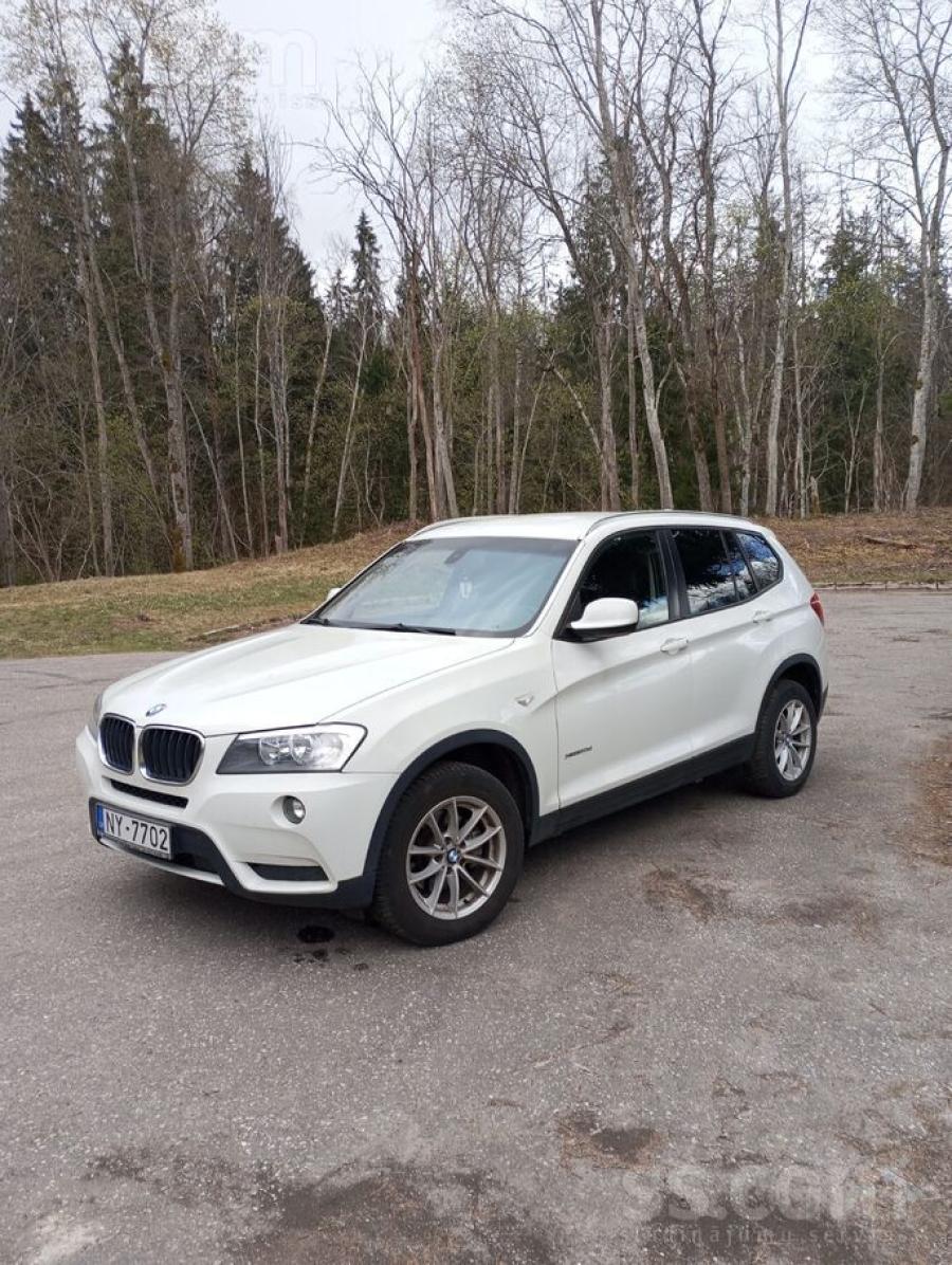 White BMW X3 2012 in Riga, with an engine capacity of 2.00 L and mileage of 0 thousand km for 8300 €, photo 1 on AUTOMOTO.COM.LV