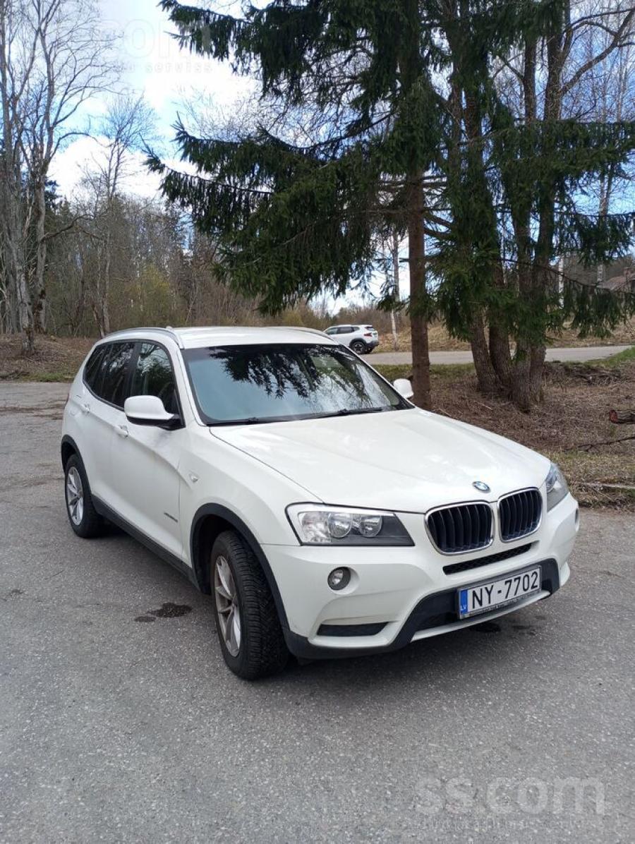 White BMW X3 2012 in Riga, with an engine capacity of 2.00 L and mileage of 0 thousand km for 8300 €, photo 3 on AUTOMOTO.COM.LV
