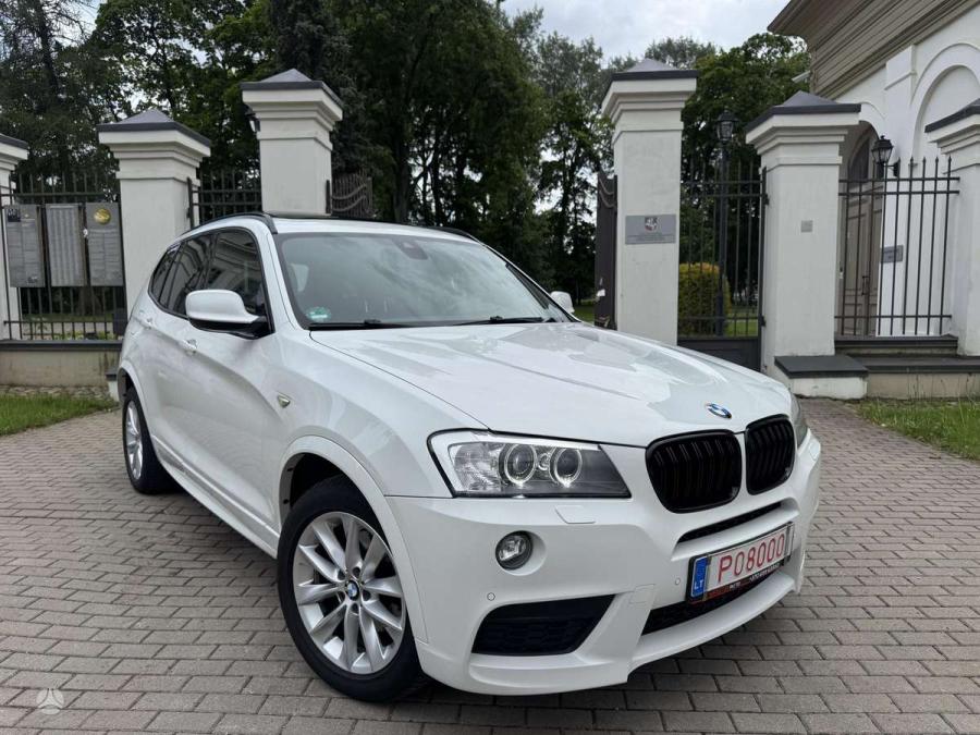 White BMW X3 2012 in Vilnius, with an engine capacity of 2.99 L and mileage of 295 thousand km for 10555 €, photo 3 on AUTOMOTO.COM.LV
