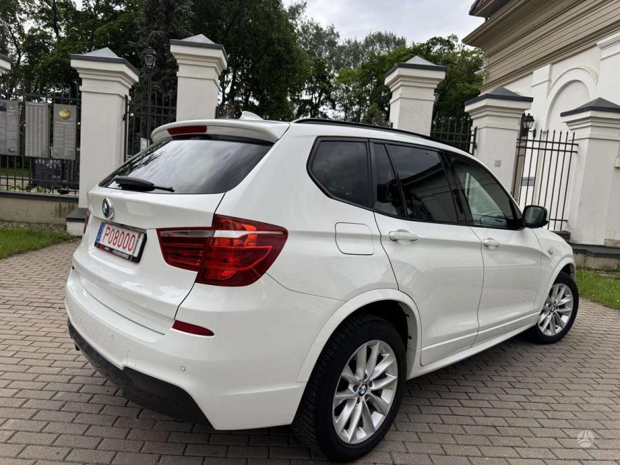 White BMW X3 2012 in Vilnius, with an engine capacity of 2.99 L and mileage of 295 thousand km for 10555 €, photo 13 on AUTOMOTO.COM.LV