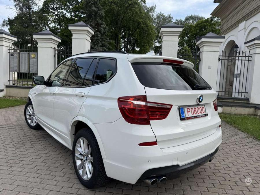 White BMW X3 2012 in Vilnius, with an engine capacity of 2.99 L and mileage of 295 thousand km for 10555 €, photo 14 on AUTOMOTO.COM.LV