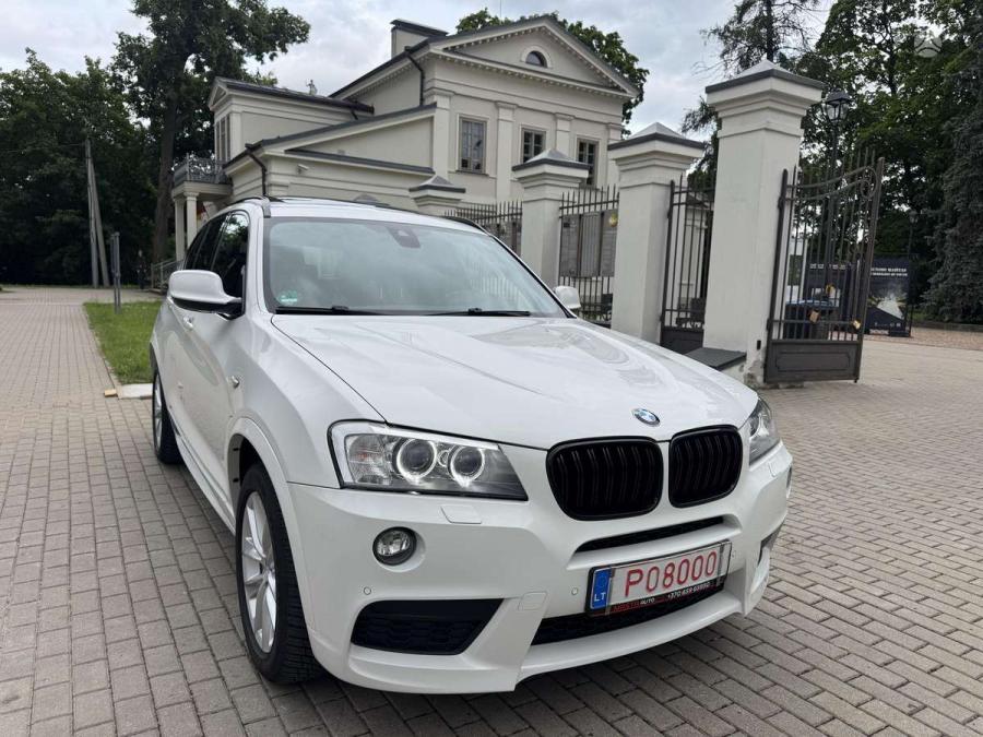 White BMW X3 2012 in Vilnius, with an engine capacity of 2.99 L and mileage of 295 thousand km for 10555 €, photo 18 on AUTOMOTO.COM.LV