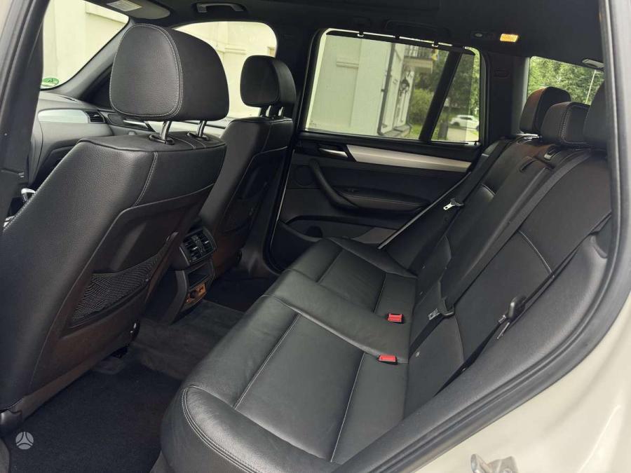 White BMW X3 2012 in Vilnius, with an engine capacity of 2.99 L and mileage of 295 thousand km for 10555 €, photo 34 on AUTOMOTO.COM.LV