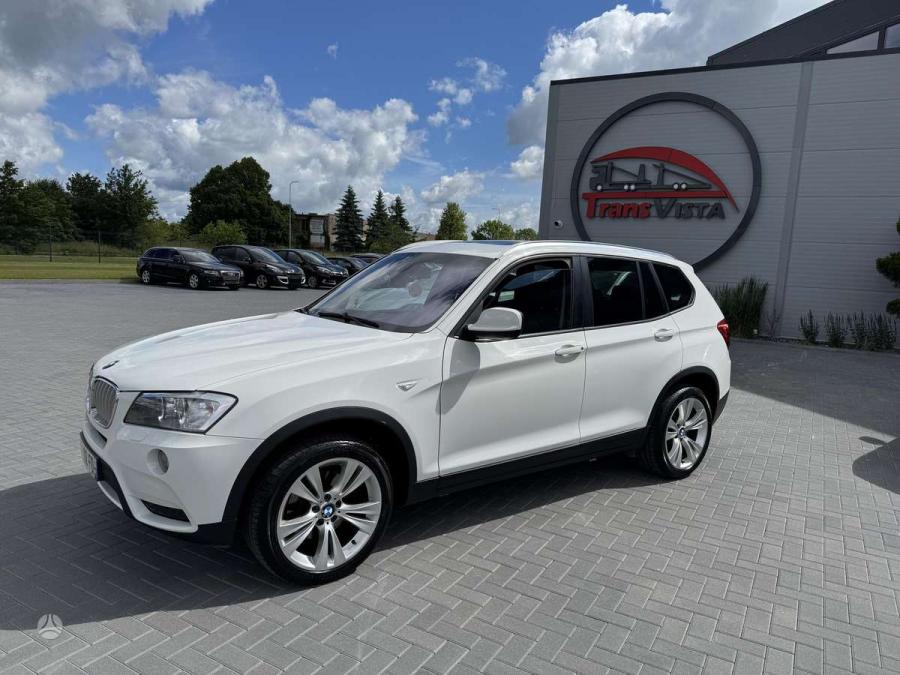 White BMW X3 2012 in Telschi, with an engine capacity of 2.99 L and mileage of 252 thousand km for 9300 €, photo 3 on AUTOMOTO.COM.LV