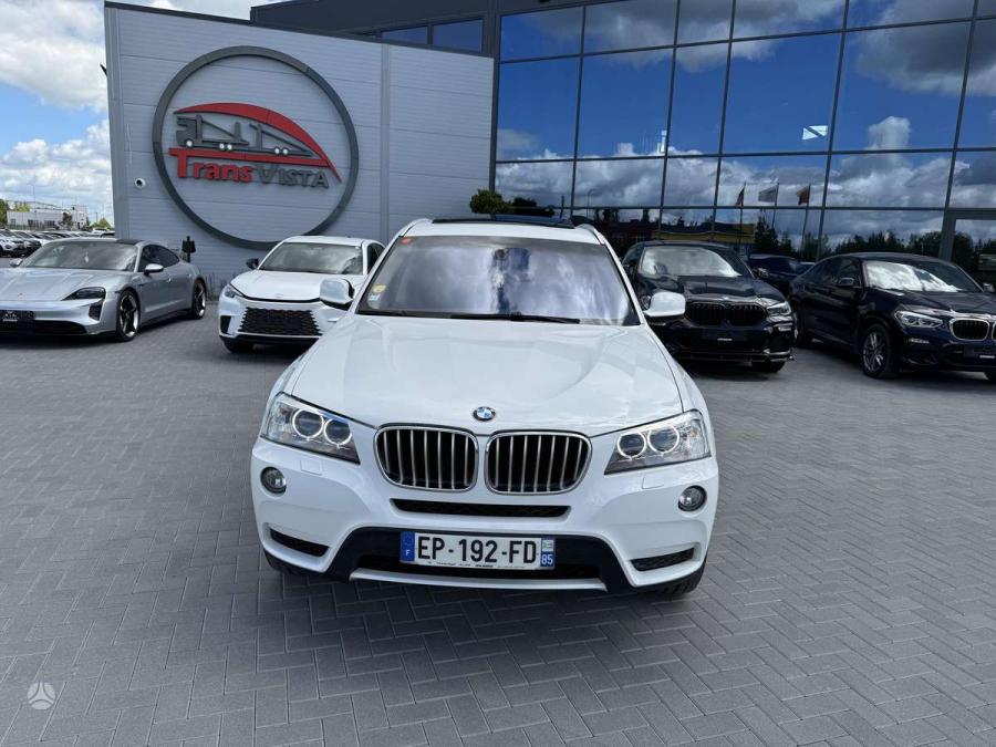 White BMW X3 2012 in Telschi, with an engine capacity of 2.99 L and mileage of 252 thousand km for 9300 €, photo 12 on AUTOMOTO.COM.LV
