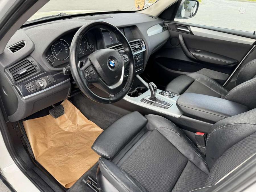 White BMW X3 2012 in Telschi, with an engine capacity of 2.99 L and mileage of 252 thousand km for 9300 €, photo 21 on AUTOMOTO.COM.LV