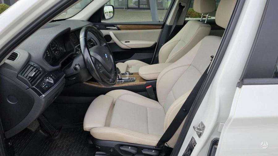 White BMW X3 2012 in Kaunas, with an engine capacity of 2.00 L and mileage of 278 thousand km for 8750 €, photo 29 on AUTOMOTO.COM.LV
