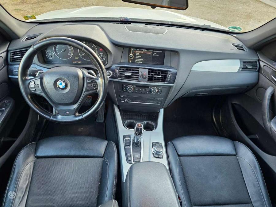 White BMW X3 2012 in Prienai, with an engine capacity of 2.99 L and mileage of 244 thousand km for 5450 €, photo 9 on AUTOMOTO.COM.LV