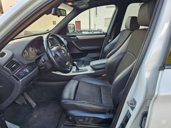 White BMW X3 2012 in Prienai, with an engine capacity of 2.99 L and mileage of 244 thousand km for 5450 €, photo 10 on AUTOMOTO.COM.LV