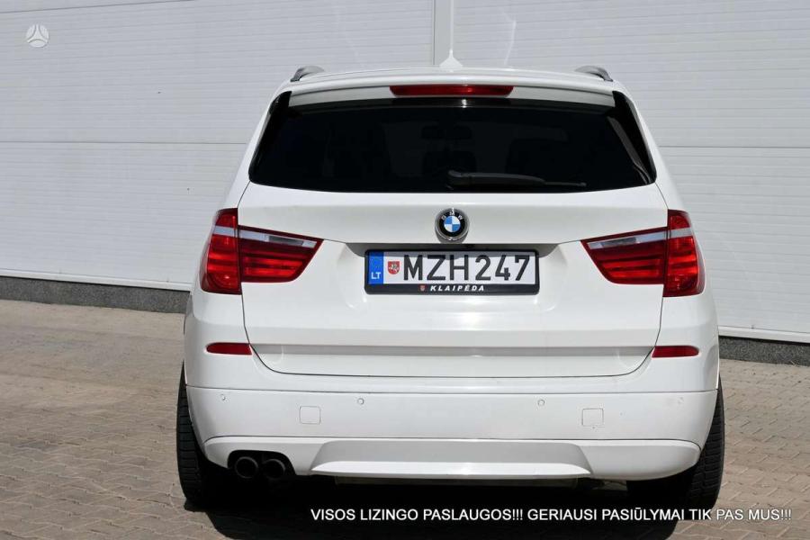 White BMW X3 2012 in Kretinga, with an engine capacity of 3.00 L and mileage of 304 thousand km for 9499 €, photo 9 on AUTOMOTO.COM.LV