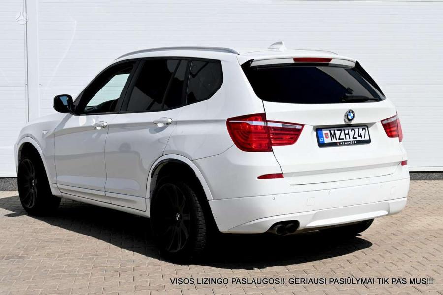 White BMW X3 2012 in Kretinga, with an engine capacity of 3.00 L and mileage of 304 thousand km for 9499 €, photo 10 on AUTOMOTO.COM.LV