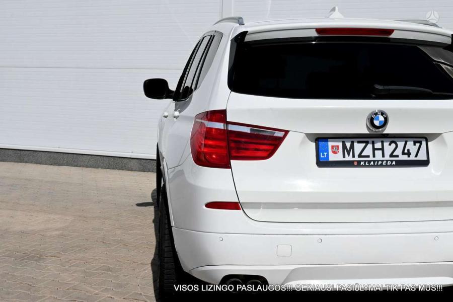 White BMW X3 2012 in Kretinga, with an engine capacity of 3.00 L and mileage of 304 thousand km for 9499 €, photo 11 on AUTOMOTO.COM.LV