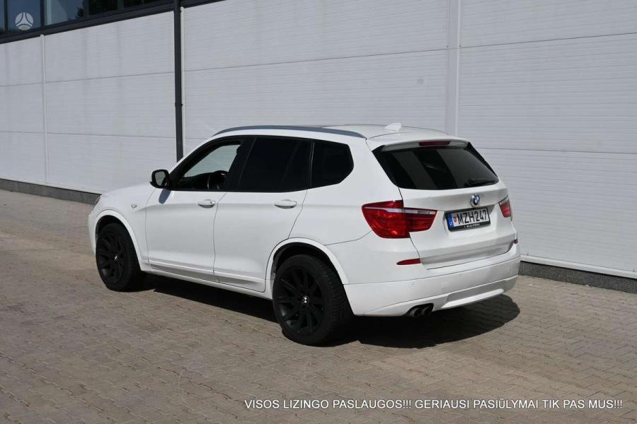 White BMW X3 2012 in Kretinga, with an engine capacity of 3.00 L and mileage of 304 thousand km for 9499 €, photo 15 on AUTOMOTO.COM.LV
