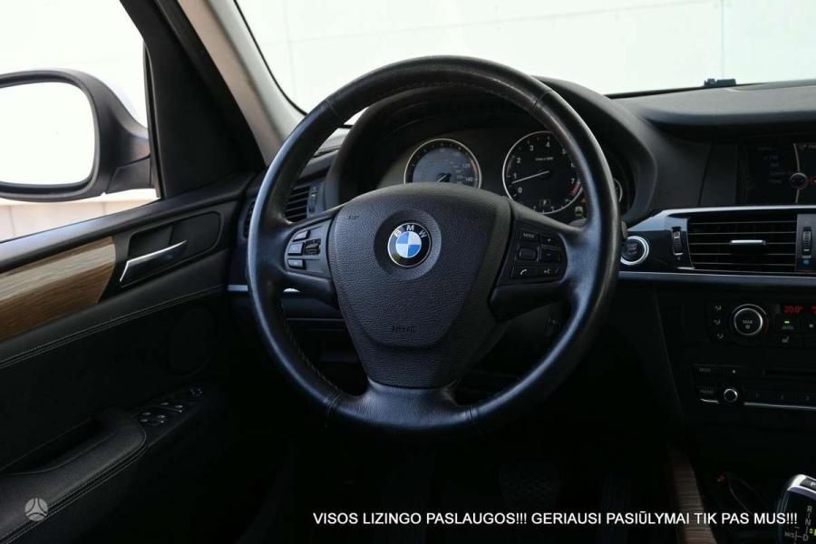 White BMW X3 2012 in Kretinga, with an engine capacity of 3.00 L and mileage of 304 thousand km for 9499 €, photo 31 on AUTOMOTO.COM.LV