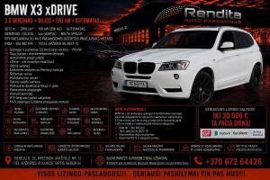 White BMW X3 2012 in Kretinga, with an engine capacity of 3.00 L and mileage of 304 thousand km for 9499 €, photo 41 on AUTOMOTO.COM.LV