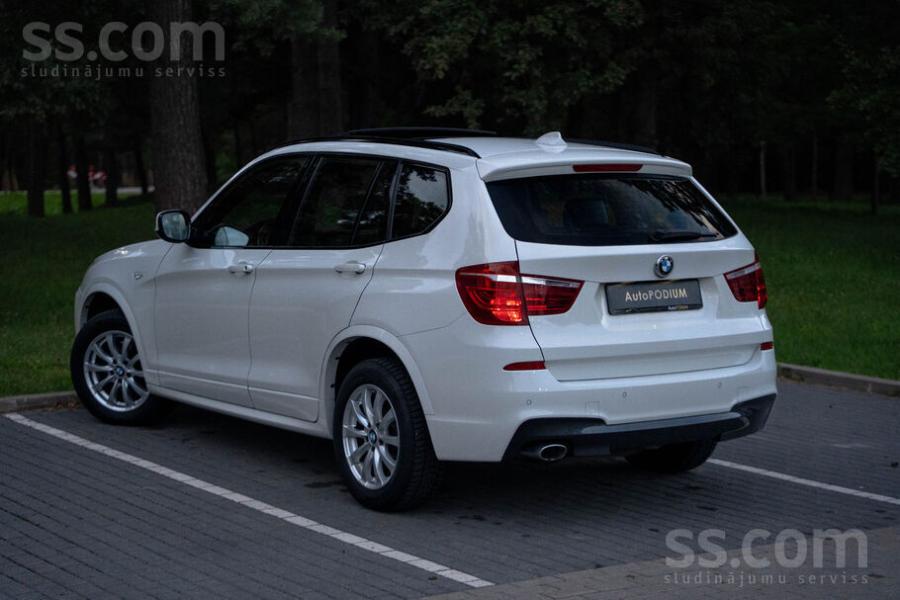 White BMW X3 2012 in Riga, with an engine capacity of 2.00 L and mileage of 220 thousand km for 10990 €, photo 3 on AUTOMOTO.COM.LV