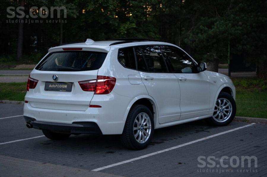 White BMW X3 2012 in Riga, with an engine capacity of 2.00 L and mileage of 220 thousand km for 10990 €, photo 6 on AUTOMOTO.COM.LV
