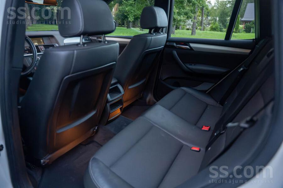 White BMW X3 2012 in Riga, with an engine capacity of 2.00 L and mileage of 220 thousand km for 10990 €, photo 21 on AUTOMOTO.COM.LV