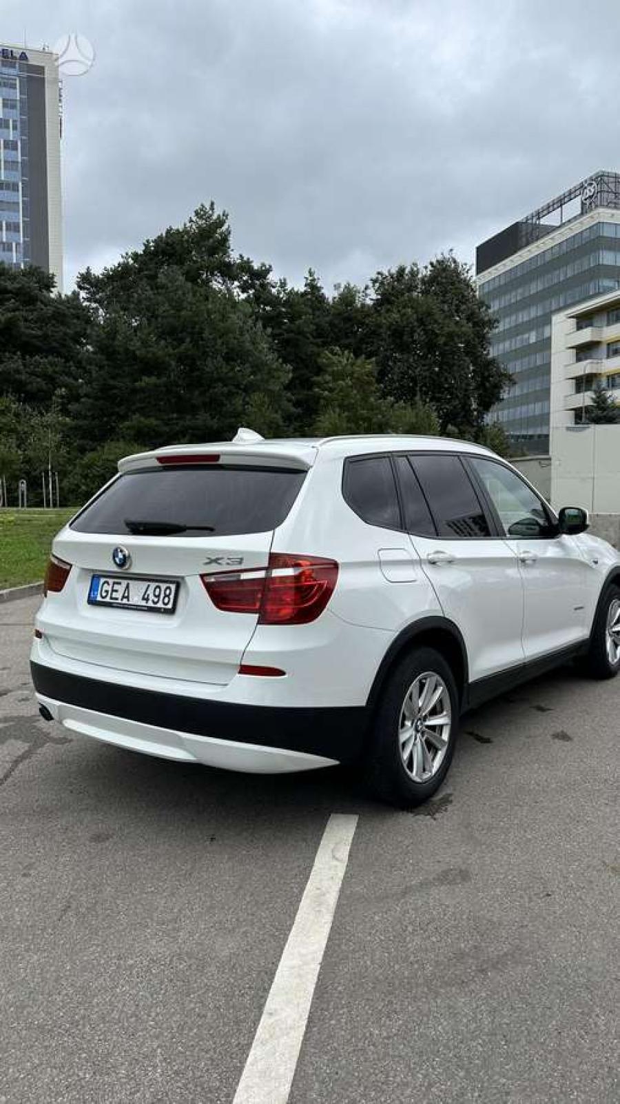 Balts BMW X3 2012 Viļņa, ar dzinēja tilpumu 2.00 L un nobraukumu 271 tūkst. km par 8999 €, foto 1 vietnē AUTOMOTO.COM.LV