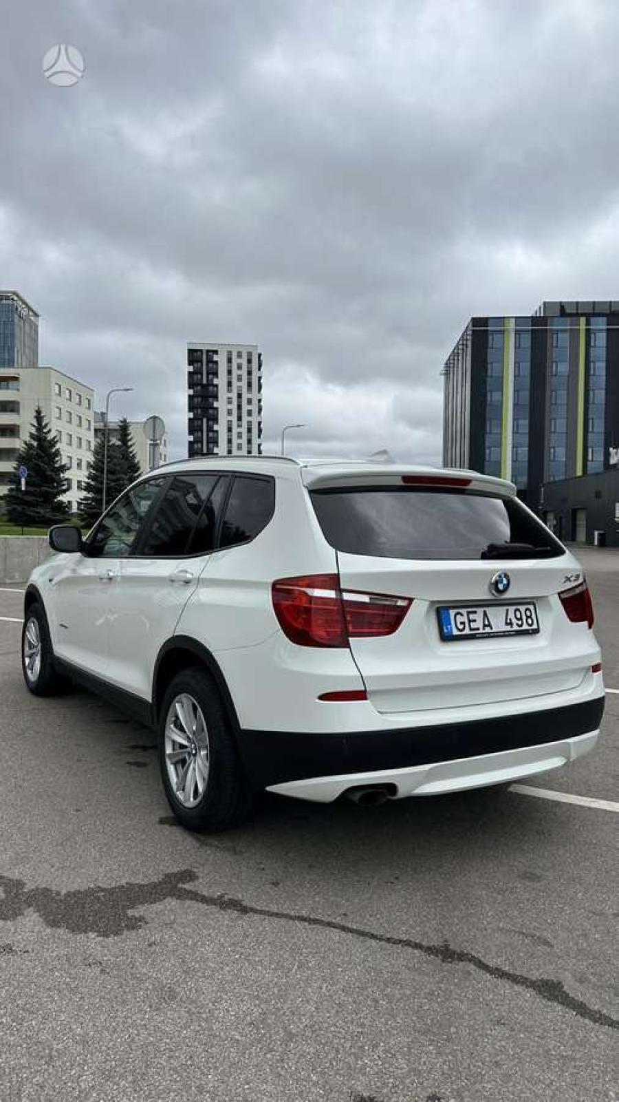 Balts BMW X3 2012 Viļņa, ar dzinēja tilpumu 2.00 L un nobraukumu 271 tūkst. km par 8999 €, foto 7 vietnē AUTOMOTO.COM.LV