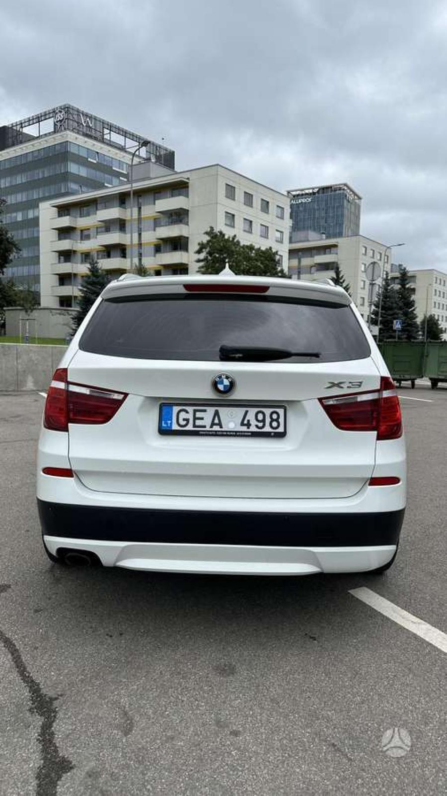 Balts BMW X3 2012 Viļņa, ar dzinēja tilpumu 2.00 L un nobraukumu 271 tūkst. km par 8999 €, foto 8 vietnē AUTOMOTO.COM.LV
