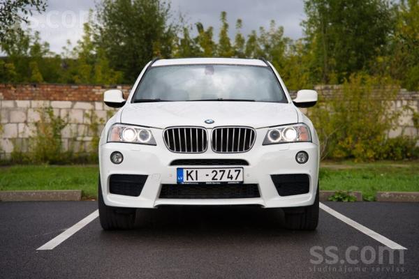 White BMW X3 2012 in Riga, with an engine capacity of 3.00 L and mileage of 252 thousand km for 11500 €, photo 3 on AUTOMOTO.COM.LV