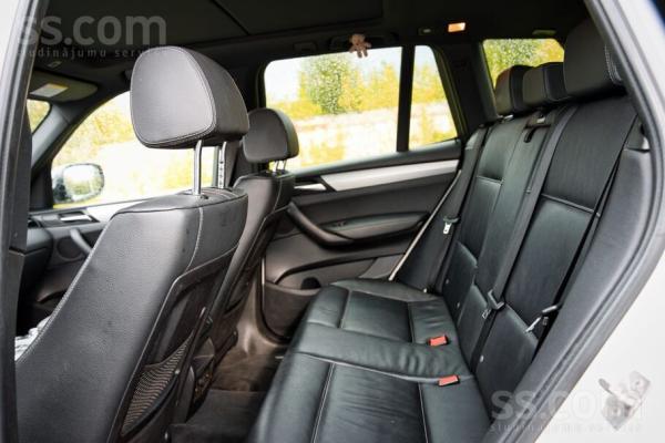 White BMW X3 2012 in Riga, with an engine capacity of 3.00 L and mileage of 252 thousand km for 11500 €, photo 10 on AUTOMOTO.COM.LV