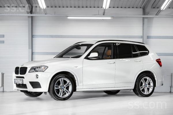 White BMW X3 2013 in Tukums, with an engine capacity of 2.00 L and mileage of 0 thousand km for 12990 €, photo 6 on AUTOMOTO.COM.LV