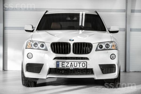 White BMW X3 2013 in Tukums, with an engine capacity of 2.00 L and mileage of 0 thousand km for 12990 €, photo 10 on AUTOMOTO.COM.LV
