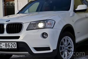 White BMW X3 2013 in Tukums, with an engine capacity of 2.00 L and mileage of 228 thousand km for 11790 €, photo 5 on AUTOMOTO.COM.LV