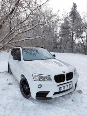 White BMW X3 2013 in Vilnius, with an engine capacity of 3.00 L and mileage of 300 thousand km for 12000 €, photo  on AUTOMOTO.COM.LV