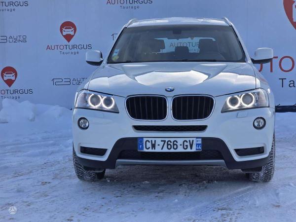 White BMW X3 2013 in Taurage, with an engine capacity of 2.00 L and mileage of 267 thousand km for 8900 €, photo 2 on AUTOMOTO.COM.LV