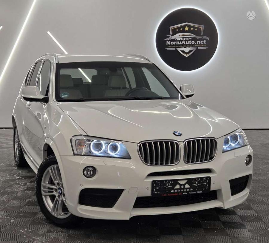 White BMW X3 2013 in Marijampole, with an engine capacity of 2.00 L and mileage of 243 thousand km for 12950 €, photo 1 on AUTOMOTO.COM.LV