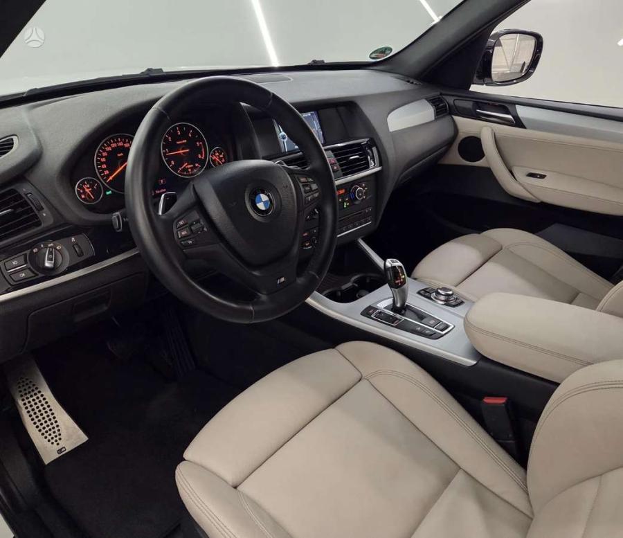 White BMW X3 2013 in Marijampole, with an engine capacity of 2.00 L and mileage of 243 thousand km for 12950 €, photo 2 on AUTOMOTO.COM.LV