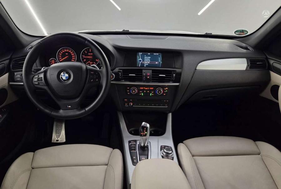 White BMW X3 2013 in Marijampole, with an engine capacity of 2.00 L and mileage of 243 thousand km for 12950 €, photo 14 on AUTOMOTO.COM.LV