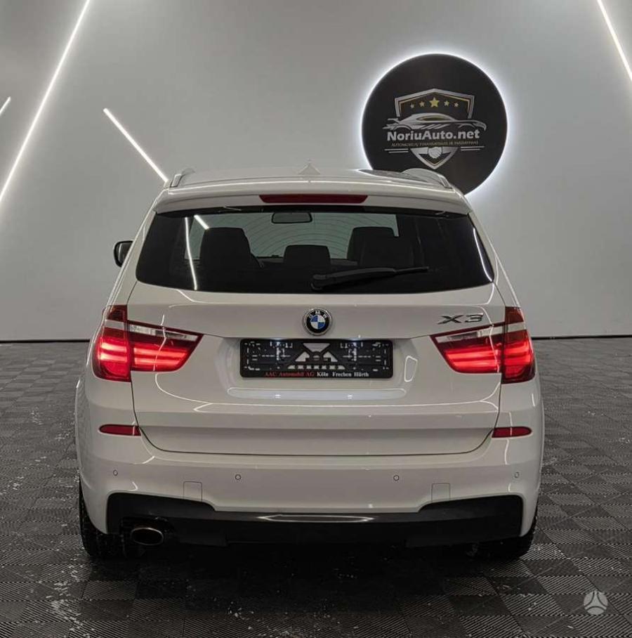 White BMW X3 2013 in Marijampole, with an engine capacity of 2.00 L and mileage of 243 thousand km for 12950 €, photo 18 on AUTOMOTO.COM.LV