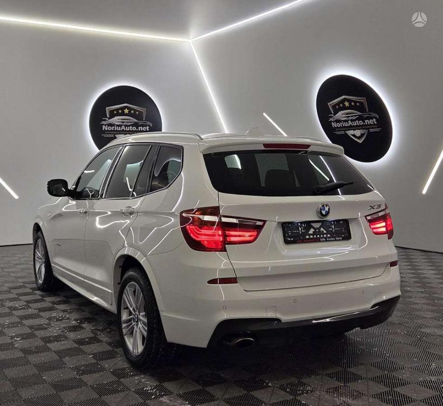 White BMW X3 2013 in Marijampole, with an engine capacity of 2.00 L and mileage of 243 thousand km for 12950 €, photo 19 on AUTOMOTO.COM.LV