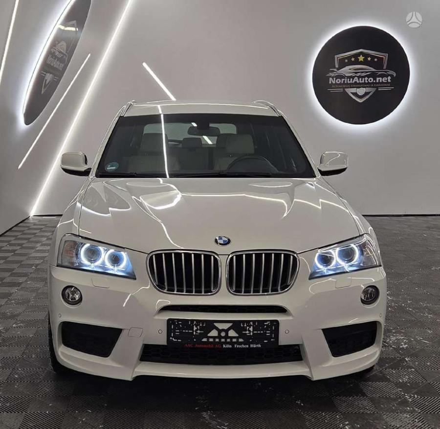 White BMW X3 2013 in Marijampole, with an engine capacity of 2.00 L and mileage of 243 thousand km for 12950 €, photo 30 on AUTOMOTO.COM.LV
