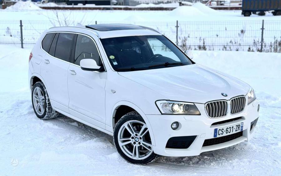 White BMW X3 2013 in Taurage, with an engine capacity of 2.00 L and mileage of 273 thousand km for 9900 €, photo 5 on AUTOMOTO.COM.LV