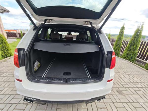 White BMW X3 2013 in Vilnius, with an engine capacity of 2.99 L and mileage of 354 thousand km for 12500 €, photo 11 on AUTOMOTO.COM.LV