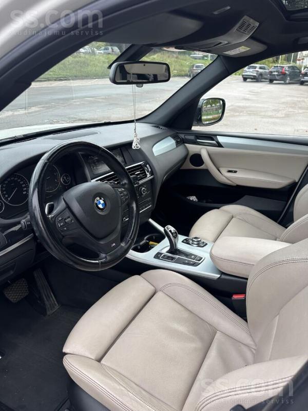 Balts BMW X3 2013 Limbaži, ar dzinēja tilpumu 3.00 L un nobraukumu 293 tūkst. km par 12150 €, foto 9 vietnē AUTOMOTO.COM.LV